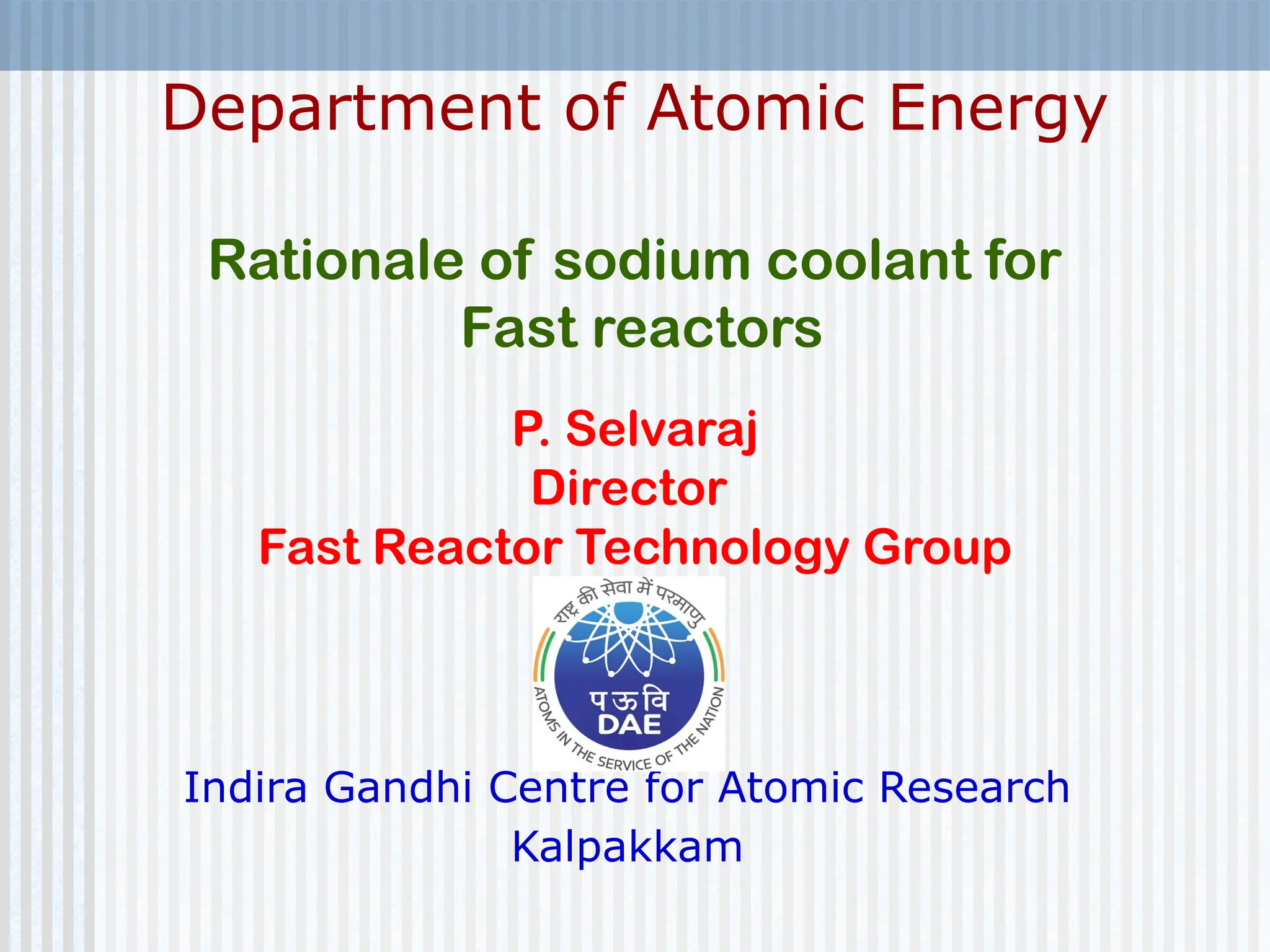 19-04-17 sodium as a coolant - P Selvaraj.pptx