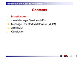 19 08-22 introduction to activeMQ | PPTX | Programming Languages | Computing