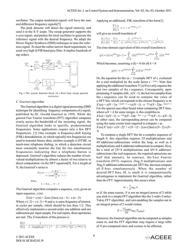 FPGA Implementation of Large Area Efficient and Low Power Geortzel Algorithm for Spectrum ...