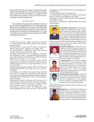 FPGA Implementation of Large Area Efficient and Low Power Geortzel Algorithm for Spectrum ...