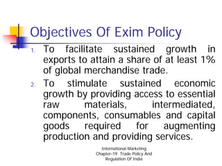 Trade Policy and Regulation of India | PDF