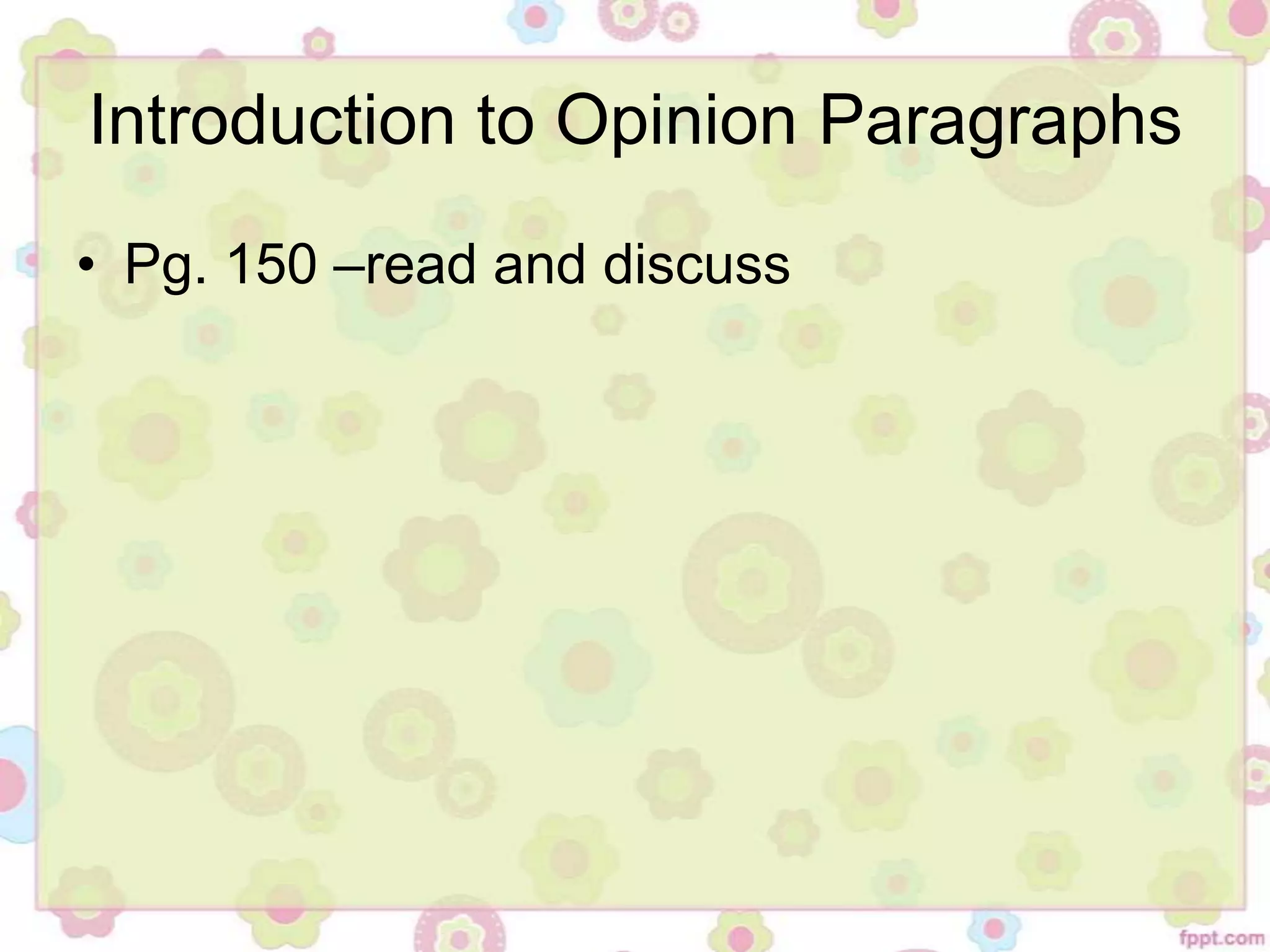 19. editing, opinion paragraphs, opinion transitions, opinion writing | PPT