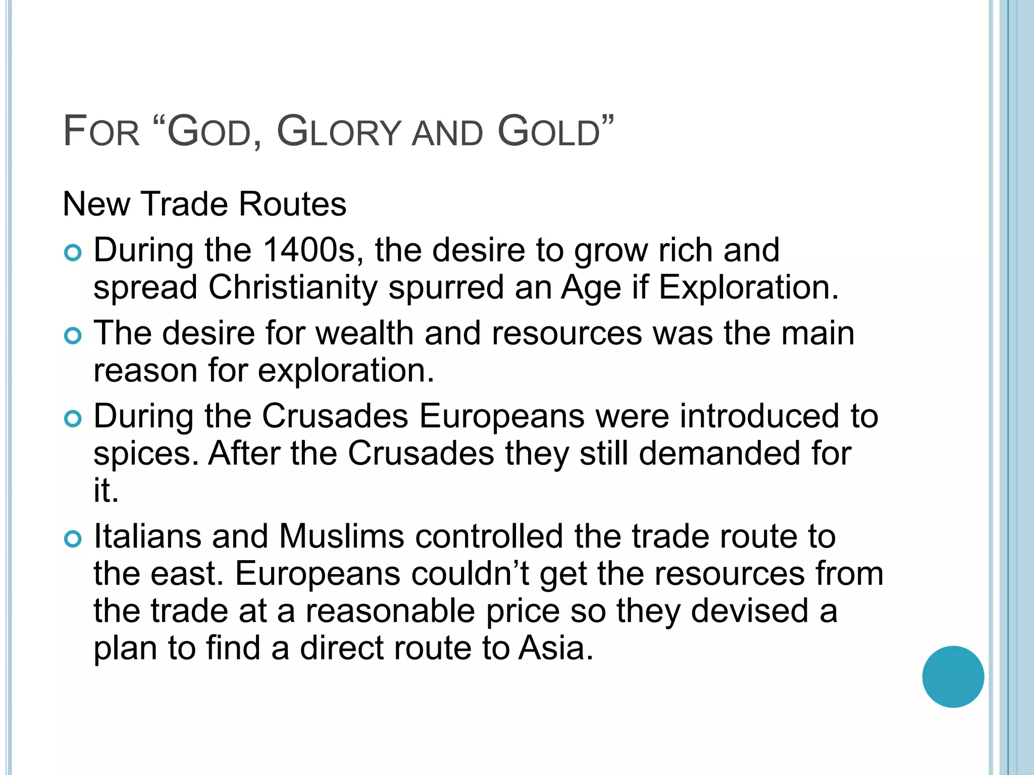 19.1 europeans explore the east | PPTX