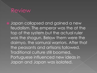 19.3 japan returns to isolation | PPTX
