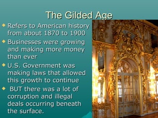 Chapter 19 - The Gilded Age powerpoint | PPT | Elections | Politics