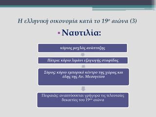 η ελληνική οικονομία και η κοινωνία το 19ο αιώνα | PPTX