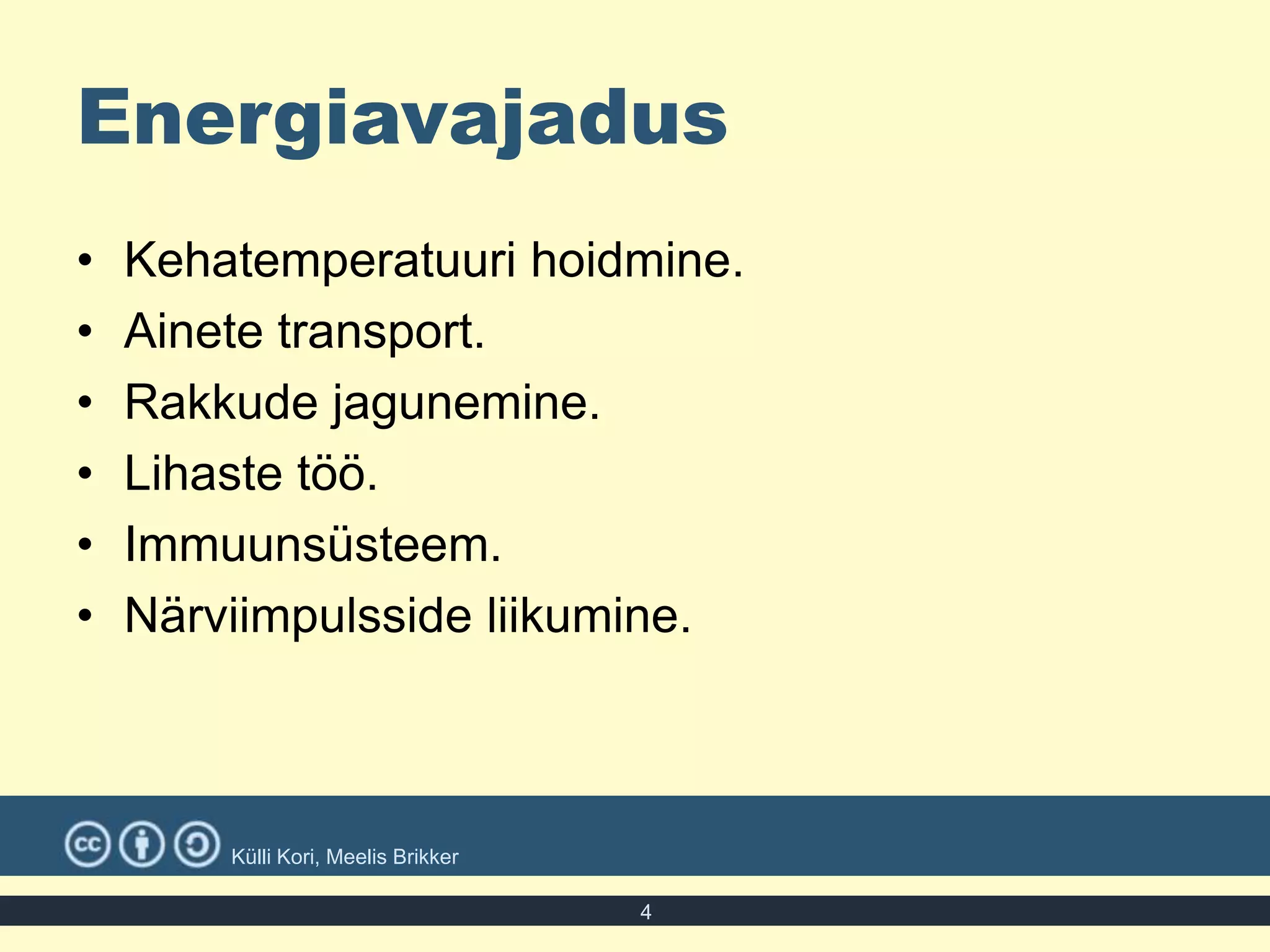 19.energia inimese energiavajadus | PPTX