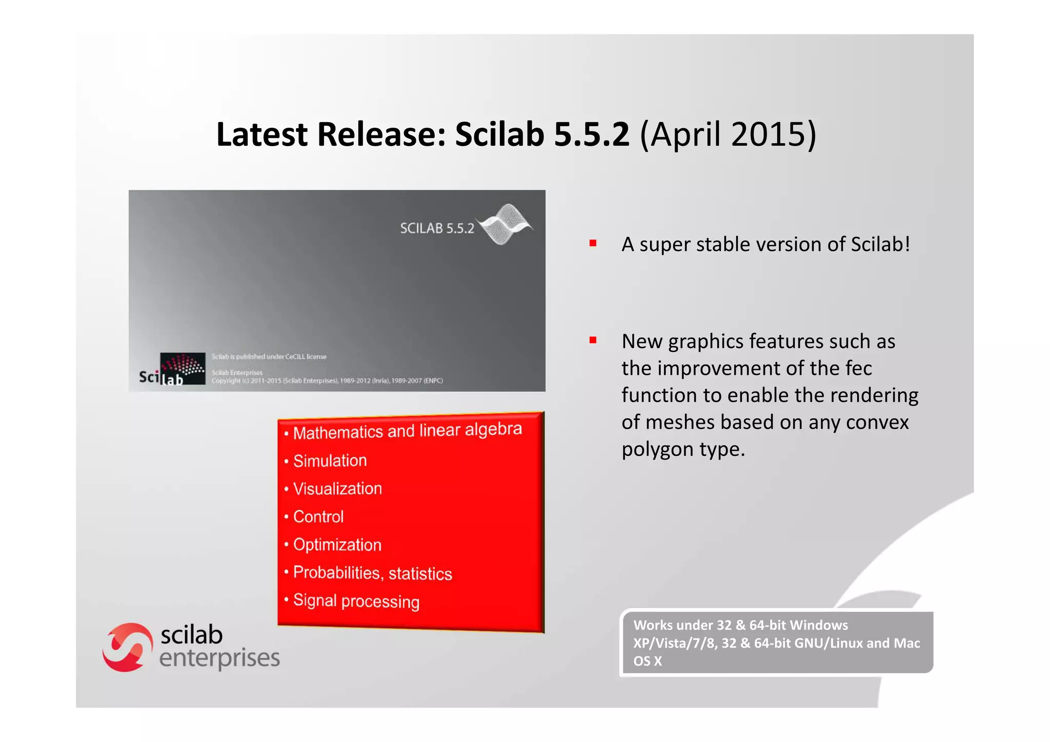 ScilabTEC 2015 - Scilab | PPT
