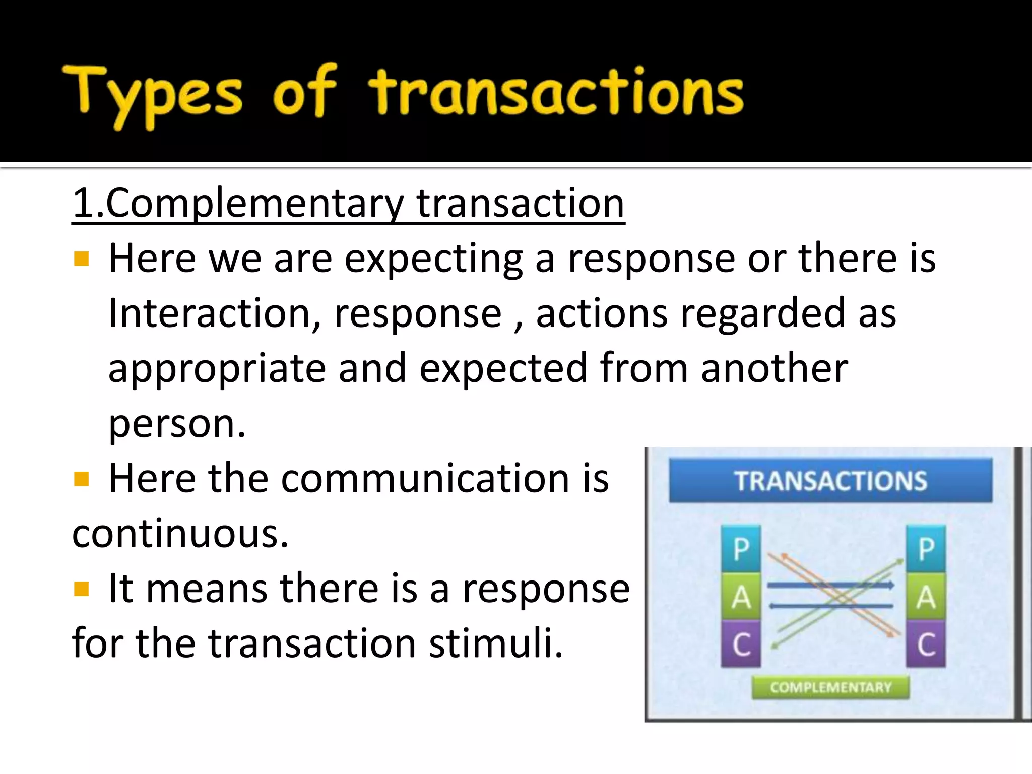 TRANSACTIONAL ANALYSIS | PPT