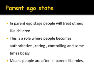 TRANSACTIONAL ANALYSIS | PPTX