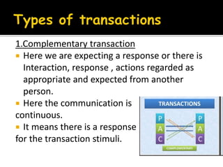 TRANSACTIONAL ANALYSIS | PPT
