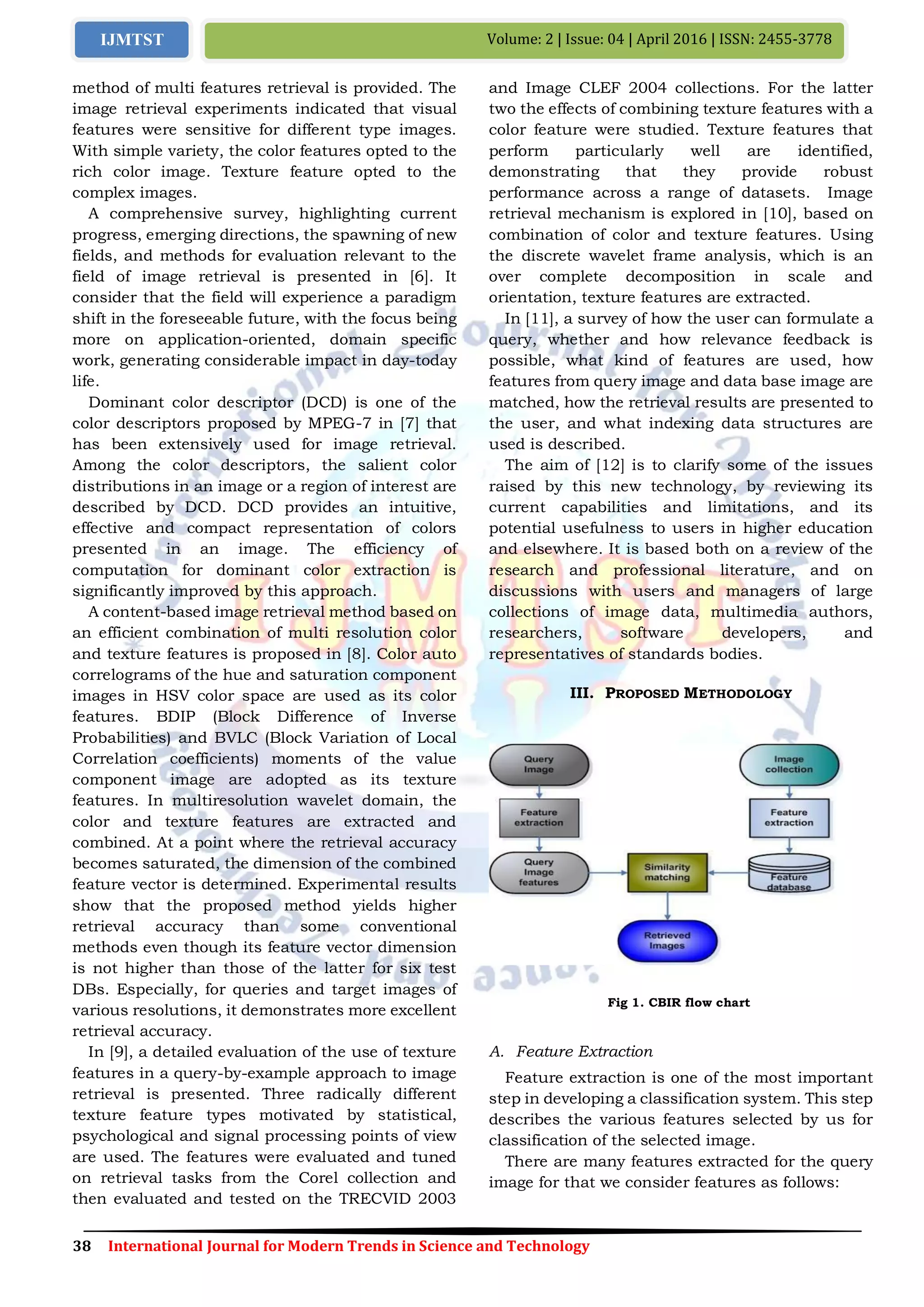 Content Based Image Retrieval Using Dominant Color And Texture Features Pdf