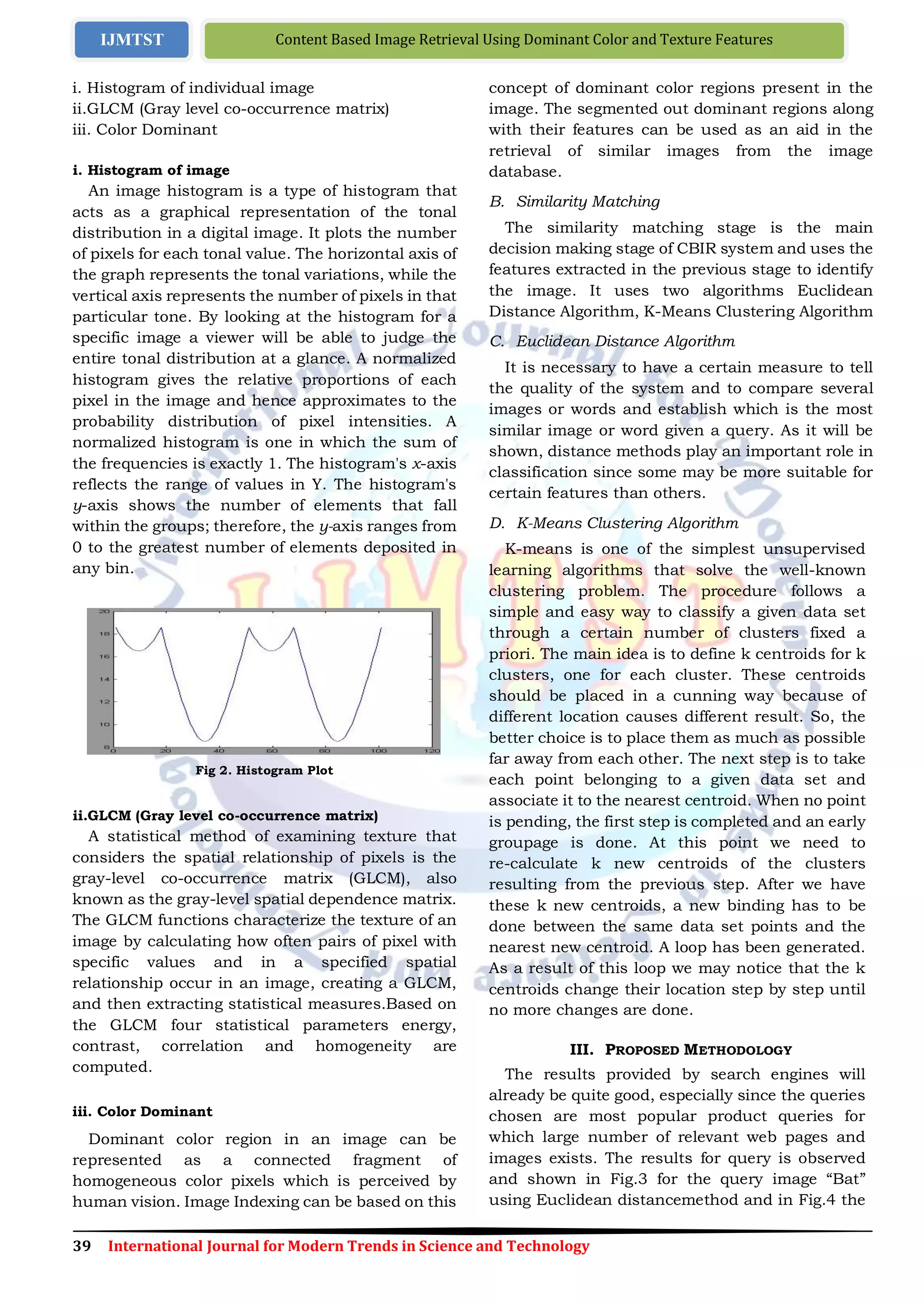Content Based Image Retrieval Using Dominant Color and Texture Features | PDF