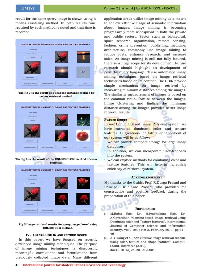Content Based Image Retrieval Using Dominant Color and Texture Features | PDF