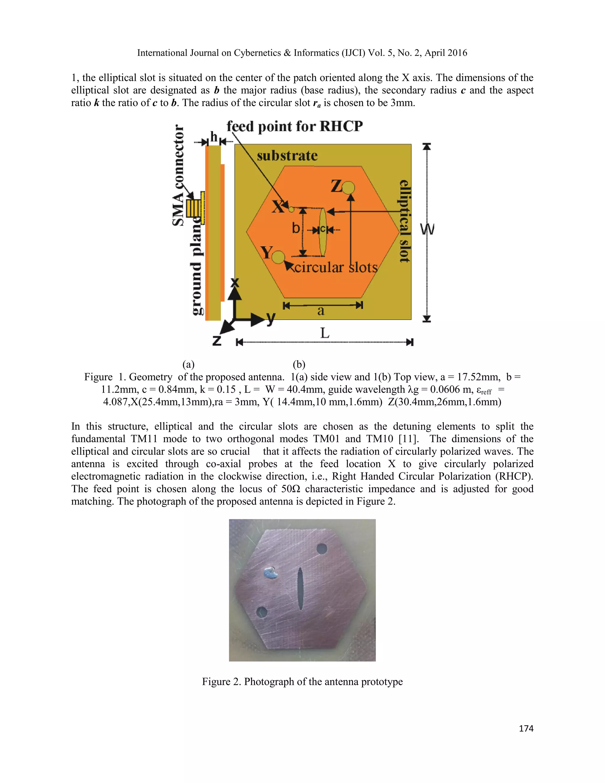 HEXAGONAL CIRCULARLY POLARIZED PATCH ANTENNA FOR RFID APPLICATIONS | PDF | Physics | Science
