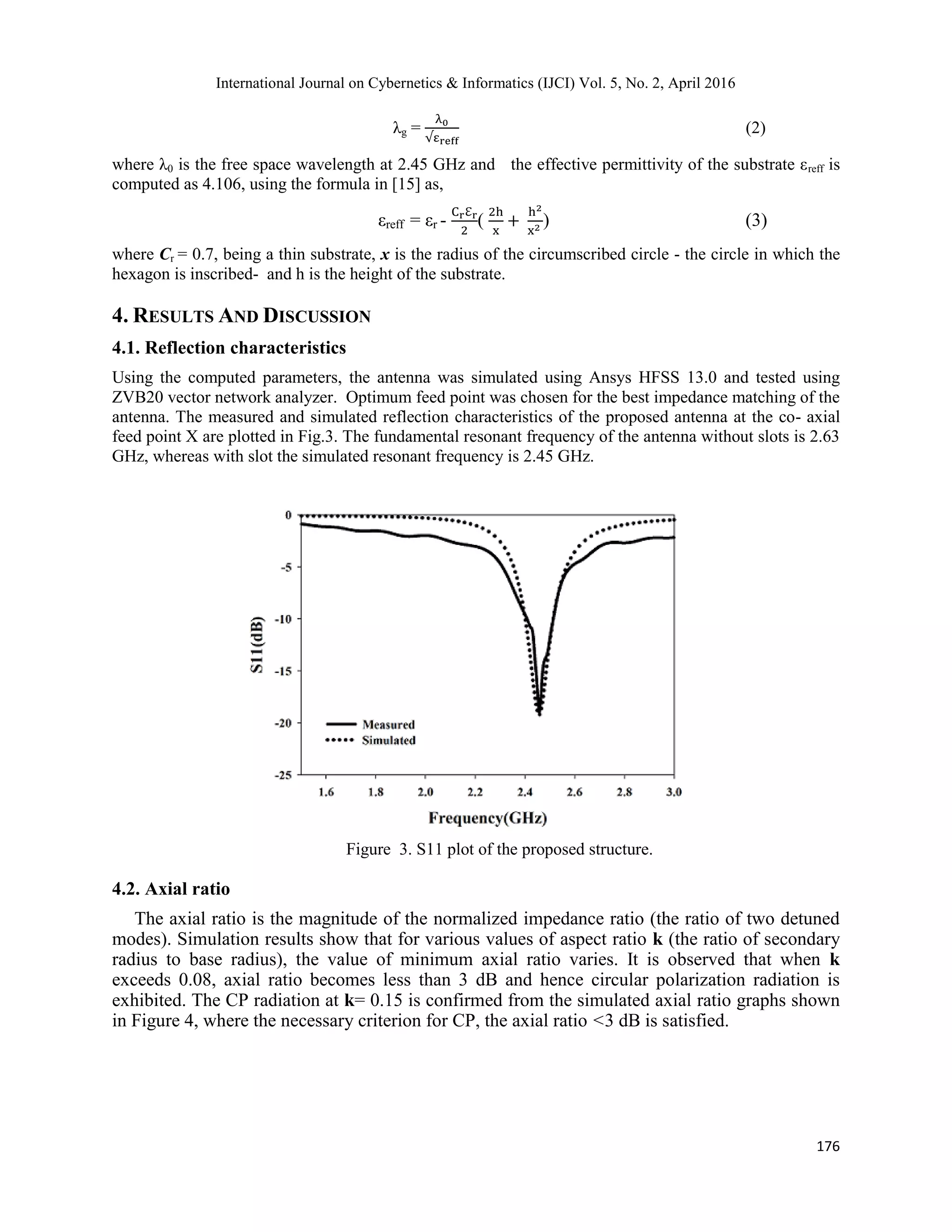 HEXAGONAL CIRCULARLY POLARIZED PATCH ANTENNA FOR RFID APPLICATIONS | PDF | Physics | Science