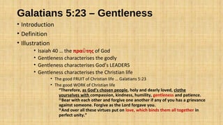 19. gentleness | ODP