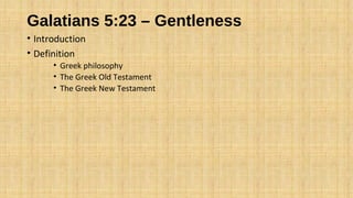 19. gentleness | ODP