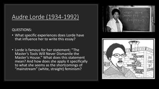 Intersectionality and Feminism | PPTX