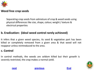 19. .integrated weed management (weed management methods) A ...