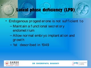 Luteal Phase - Clinical Point of View - By Dr Dhorepatil Bharati | PPT