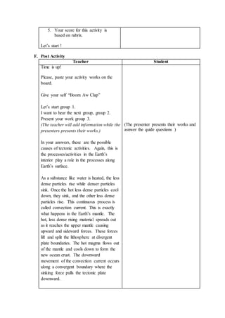 19.plate tectonic theory | DOCX