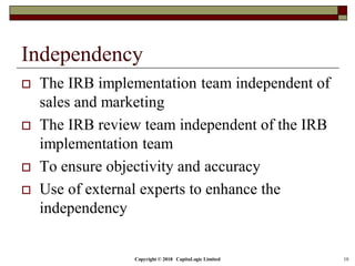 19.2 regulatory irb validation | PPT