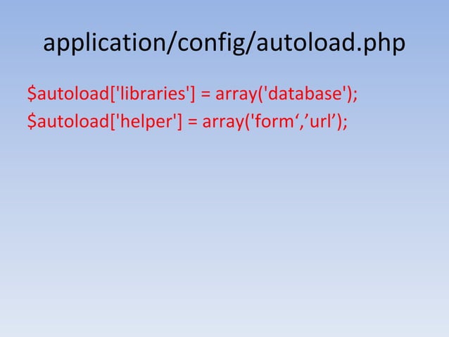 19. CodeIgniter imagini in mysql | PPTX | Databases | Computer Software and Applications