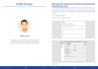 Mengubah Tampilan Interface Pada Adobe Photoshop CS6 | PDF