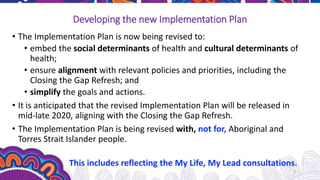National Heath Implementation Plan - Donna Ah Chee & Tom Calma | PPT