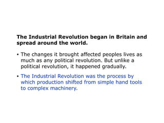 19.1 dawn of the industrial age | PPT