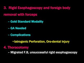 Foreign Bodies in Aerodigestive Tract | PPT