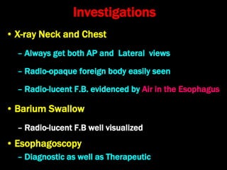 Foreign Bodies in Aerodigestive Tract | PPT