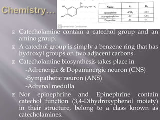 Biosynthesis & Metabolism of catecholamine | PPTX