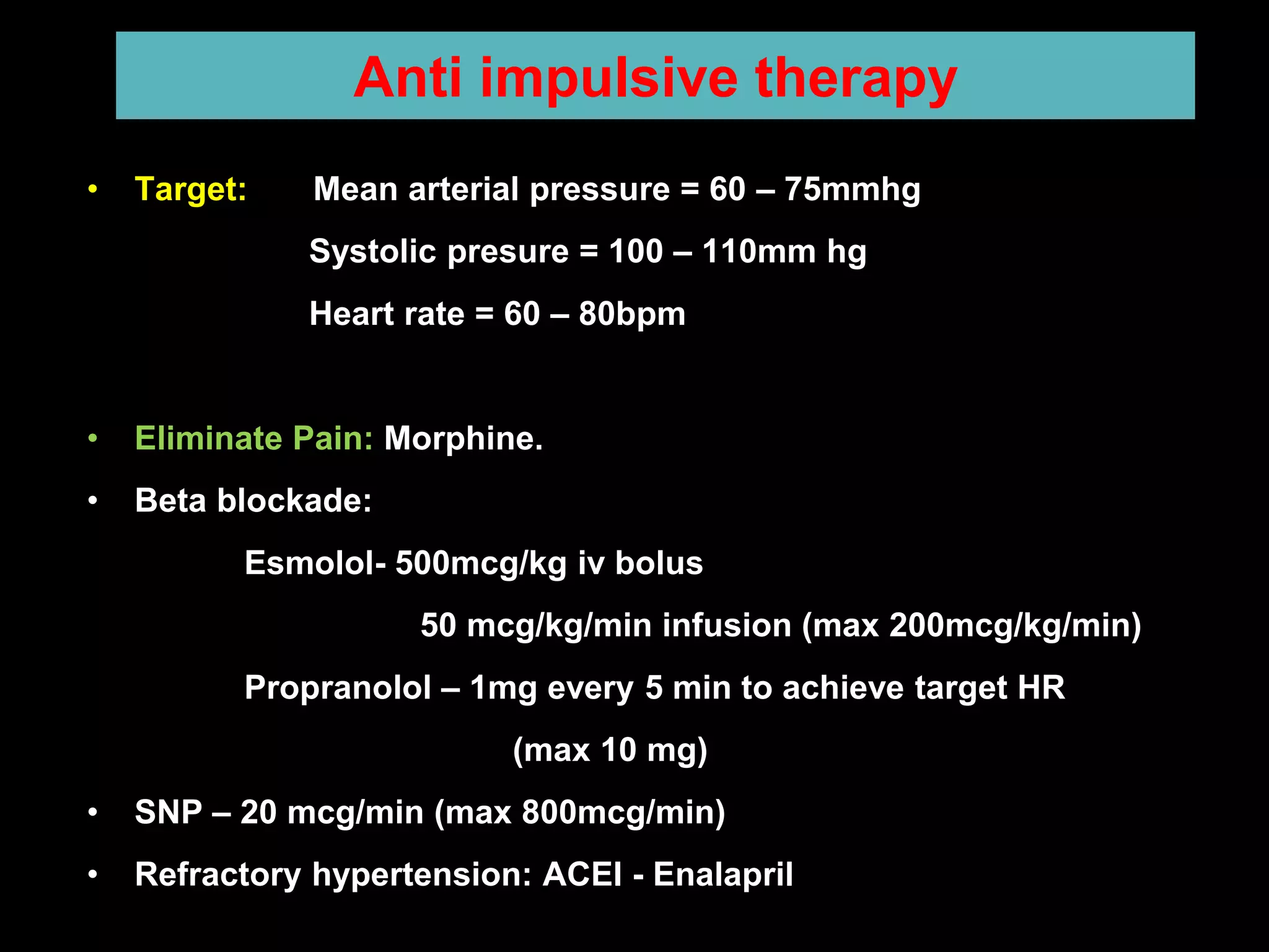 Type B AORTIC DISSECTION | PPTX