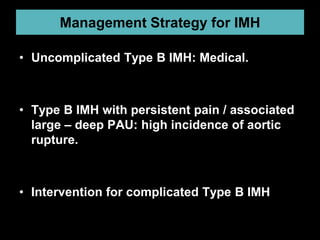 Type B AORTIC DISSECTION | PPTX