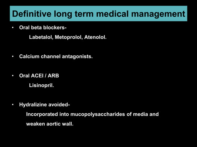 Type B AORTIC DISSECTION | PPTX