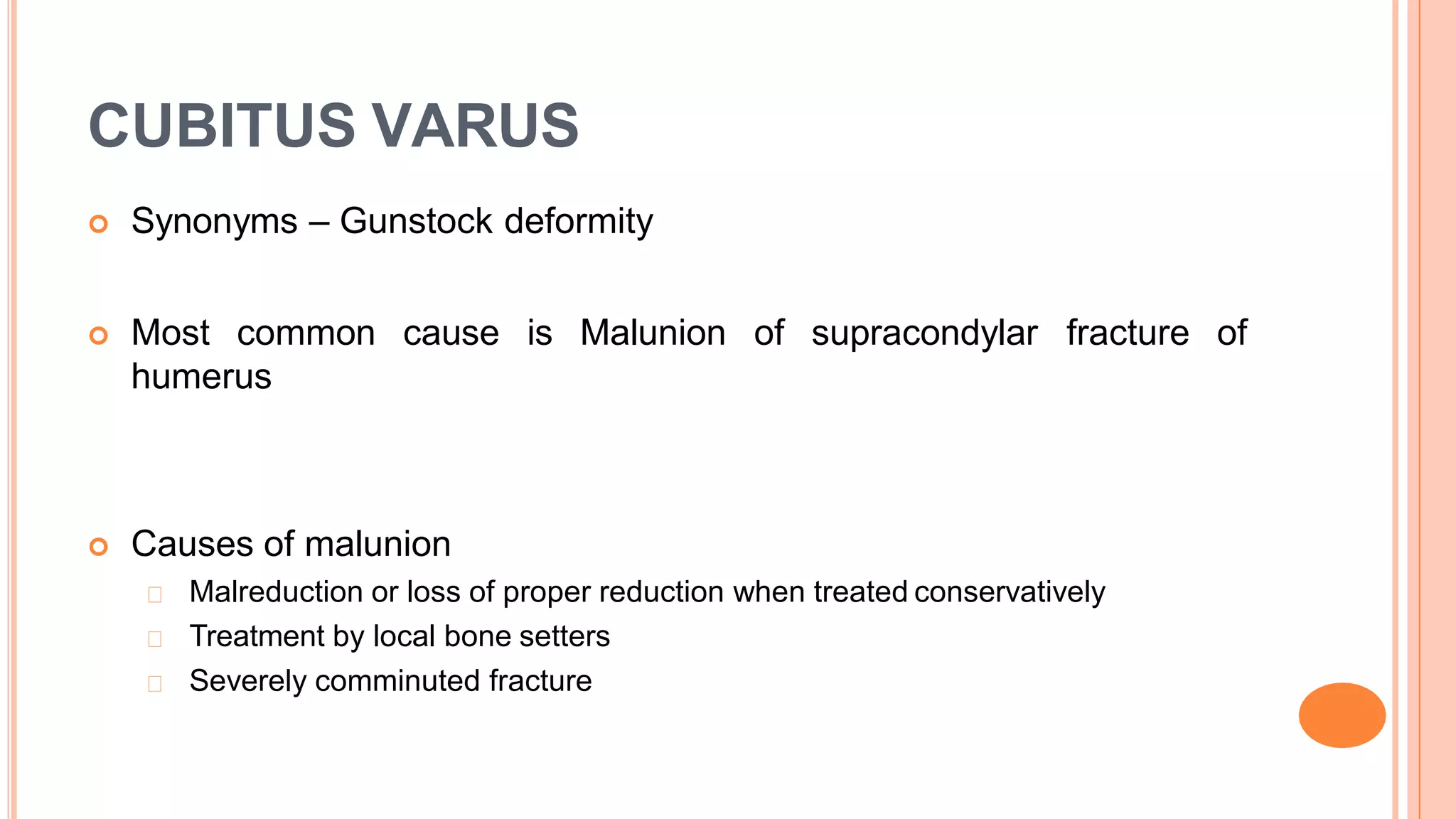 Cubitus varus and valgus | PPTX