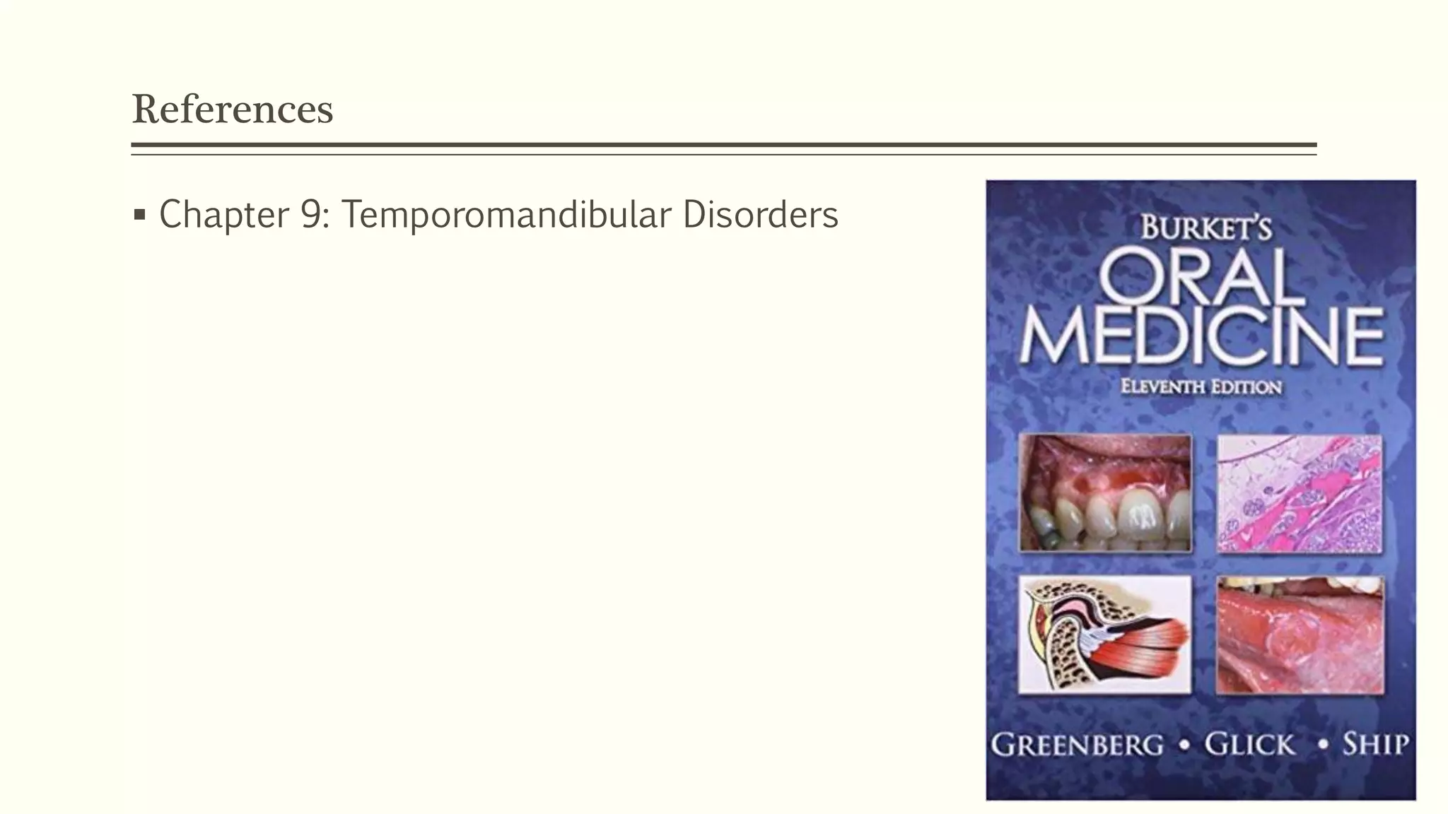 Temporomandibular Joint Disorders | PPTX