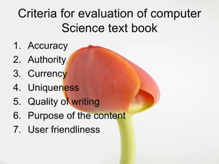 Pedagogy of teaching - Computer Science Text books and computer science ...