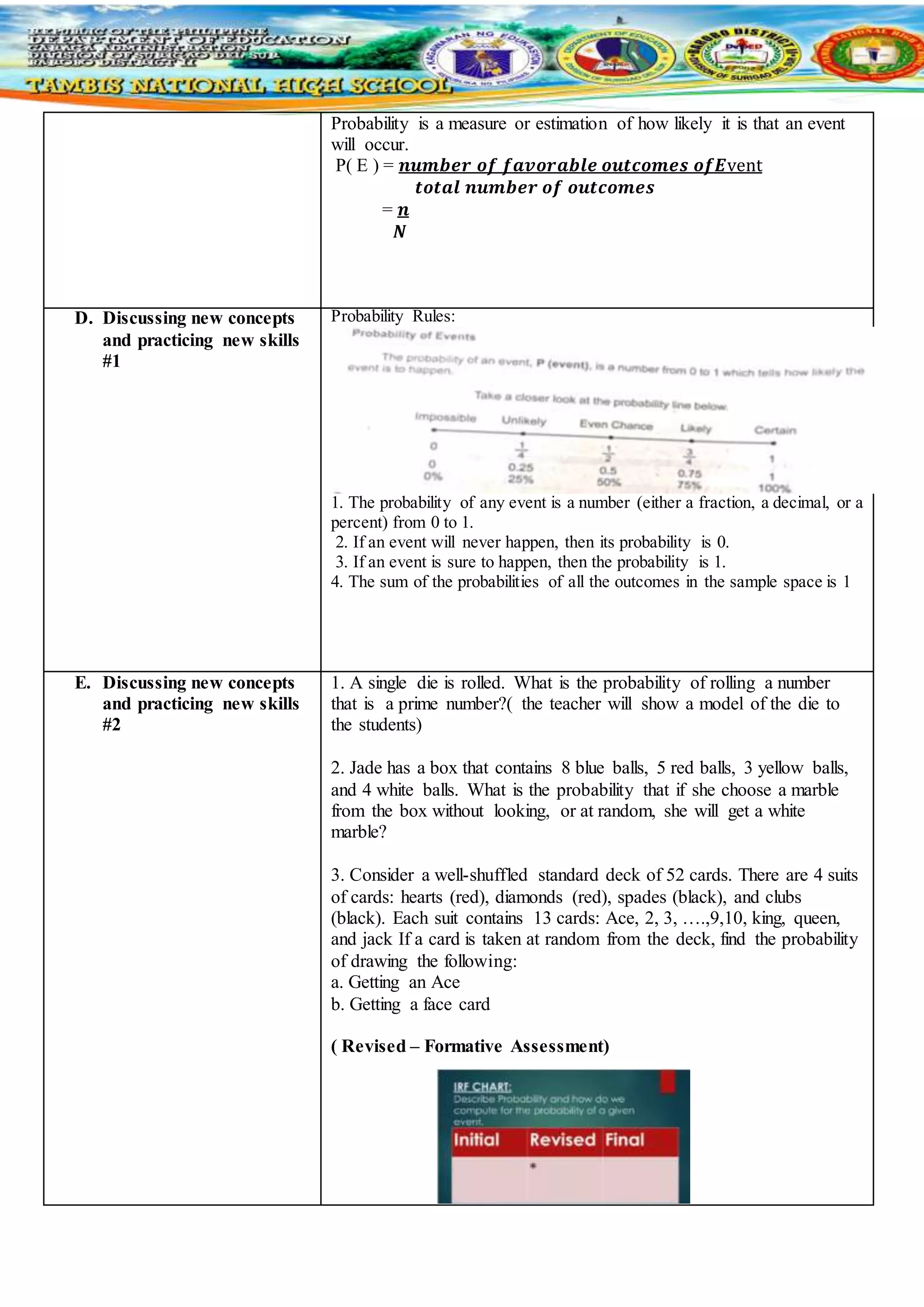 COT4 Lesson Plan Grade 8 | DOCX
