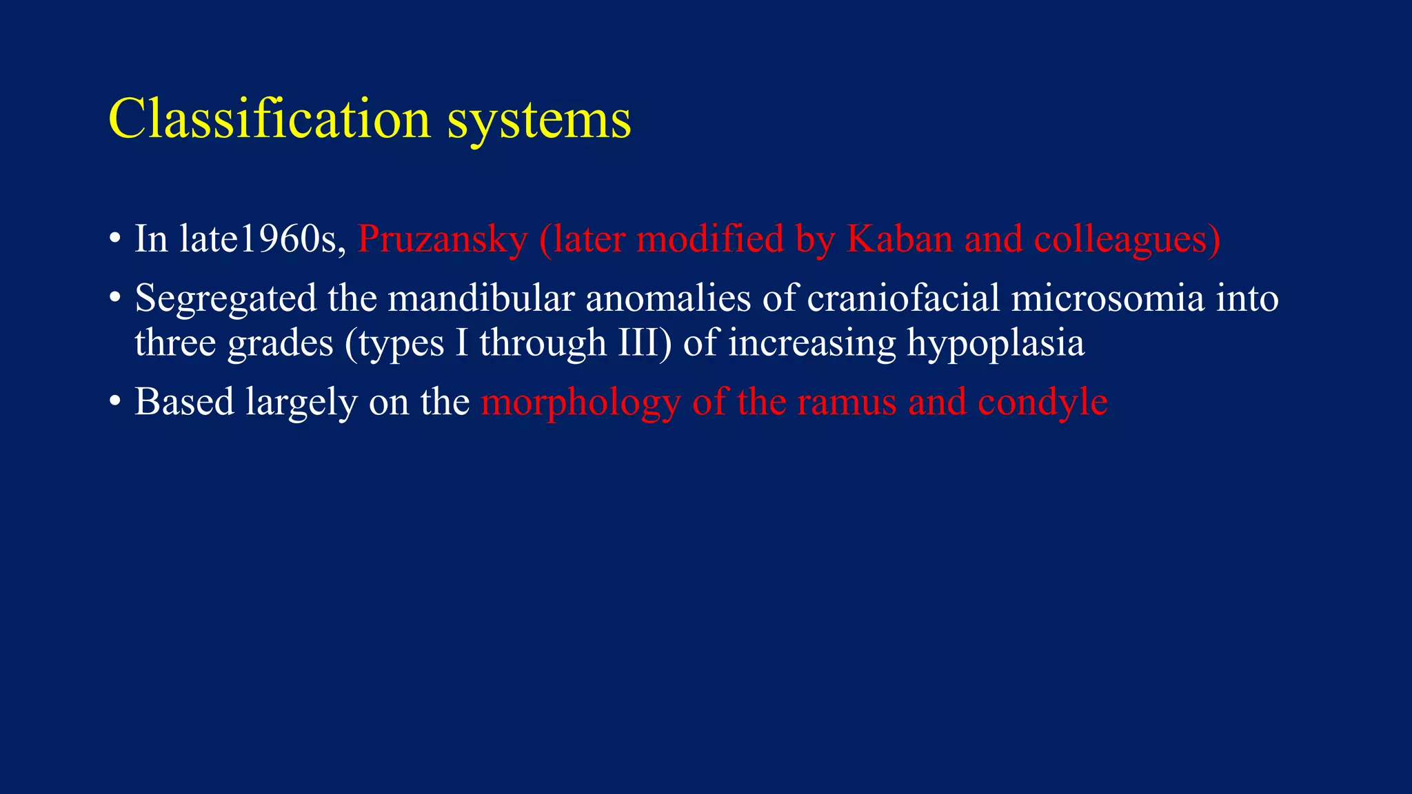 Craniofacial Microsomia and Hemifacial Atrophy | PPTX