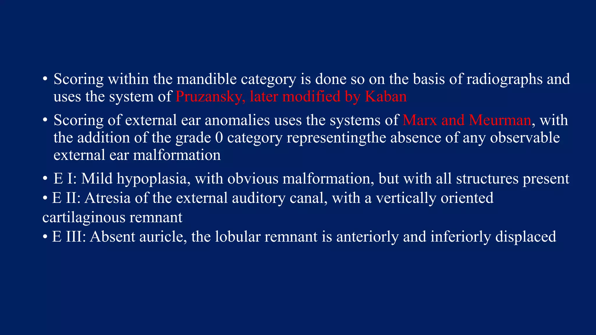 Craniofacial Microsomia and Hemifacial Atrophy | PPTX