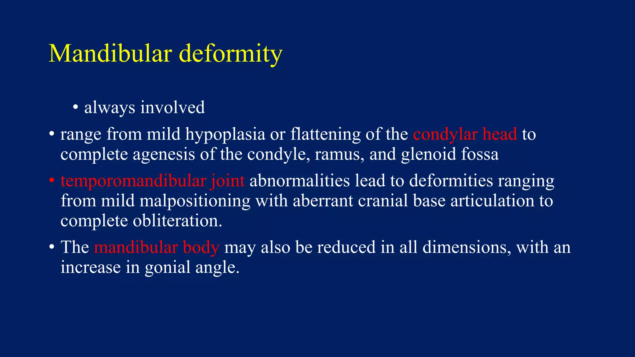 Craniofacial Microsomia and Hemifacial Atrophy | PPTX