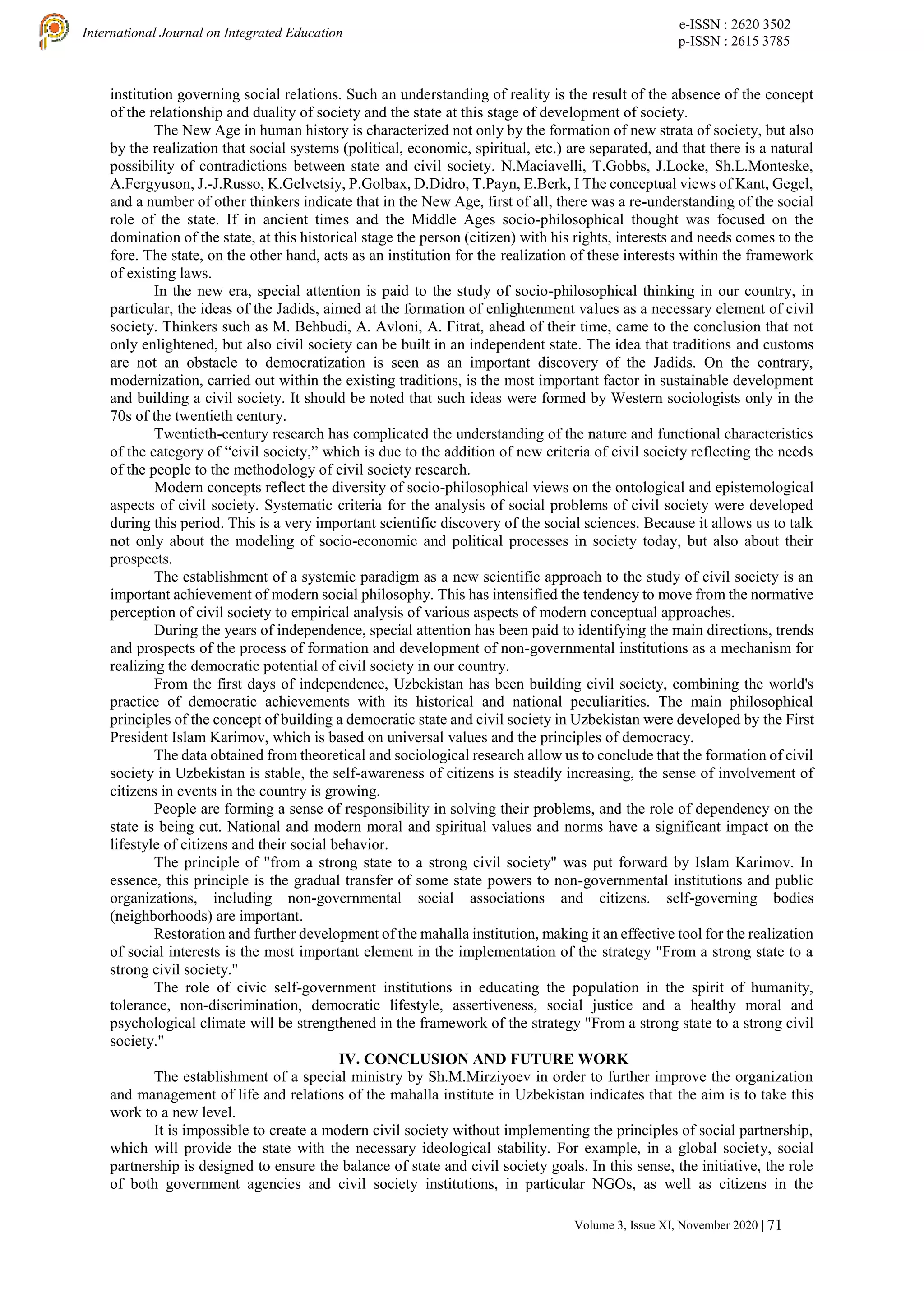 THE CONCEPT OF CIVIL SOCIETY AND ITS GENESIS | PDF