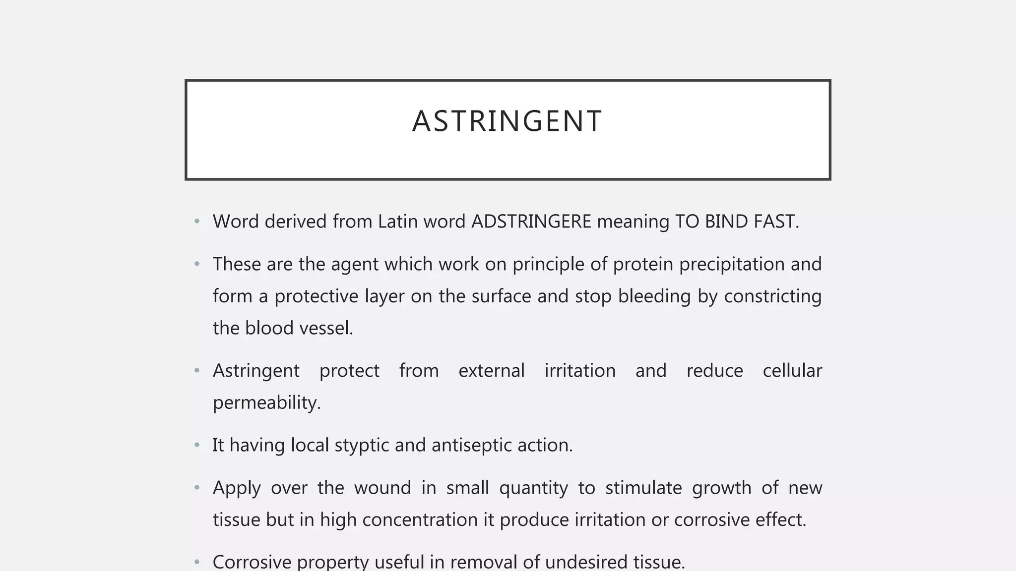 ASTRINGENT | PPTX