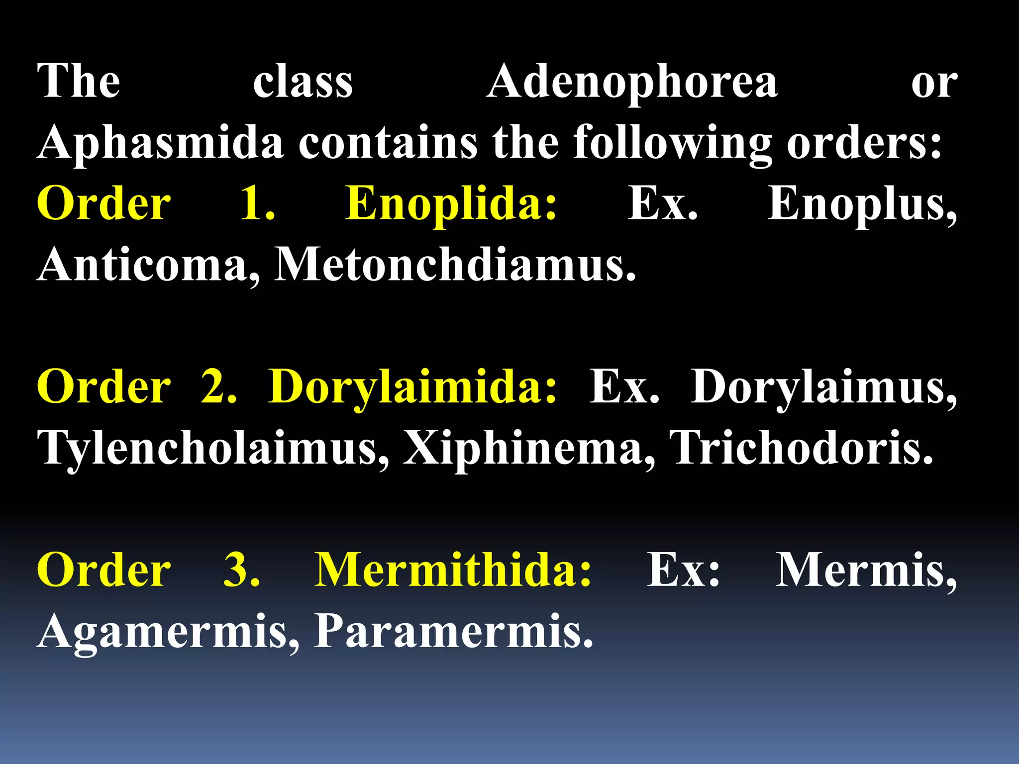 Nemathelminthes classification | PPTX