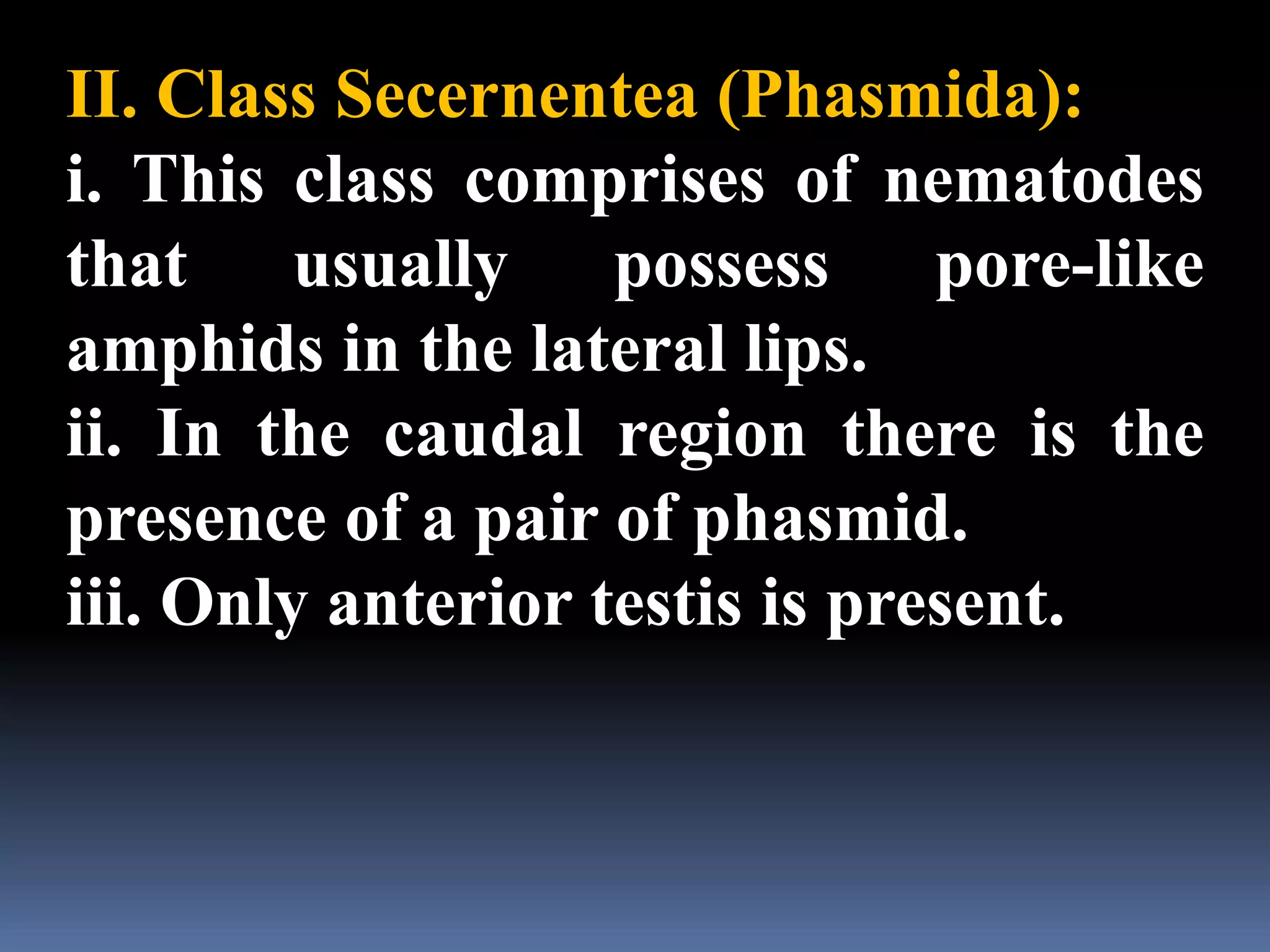 Nemathelminthes classification | PPTX