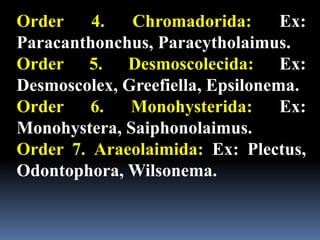 Nemathelminthes classification | PPTX
