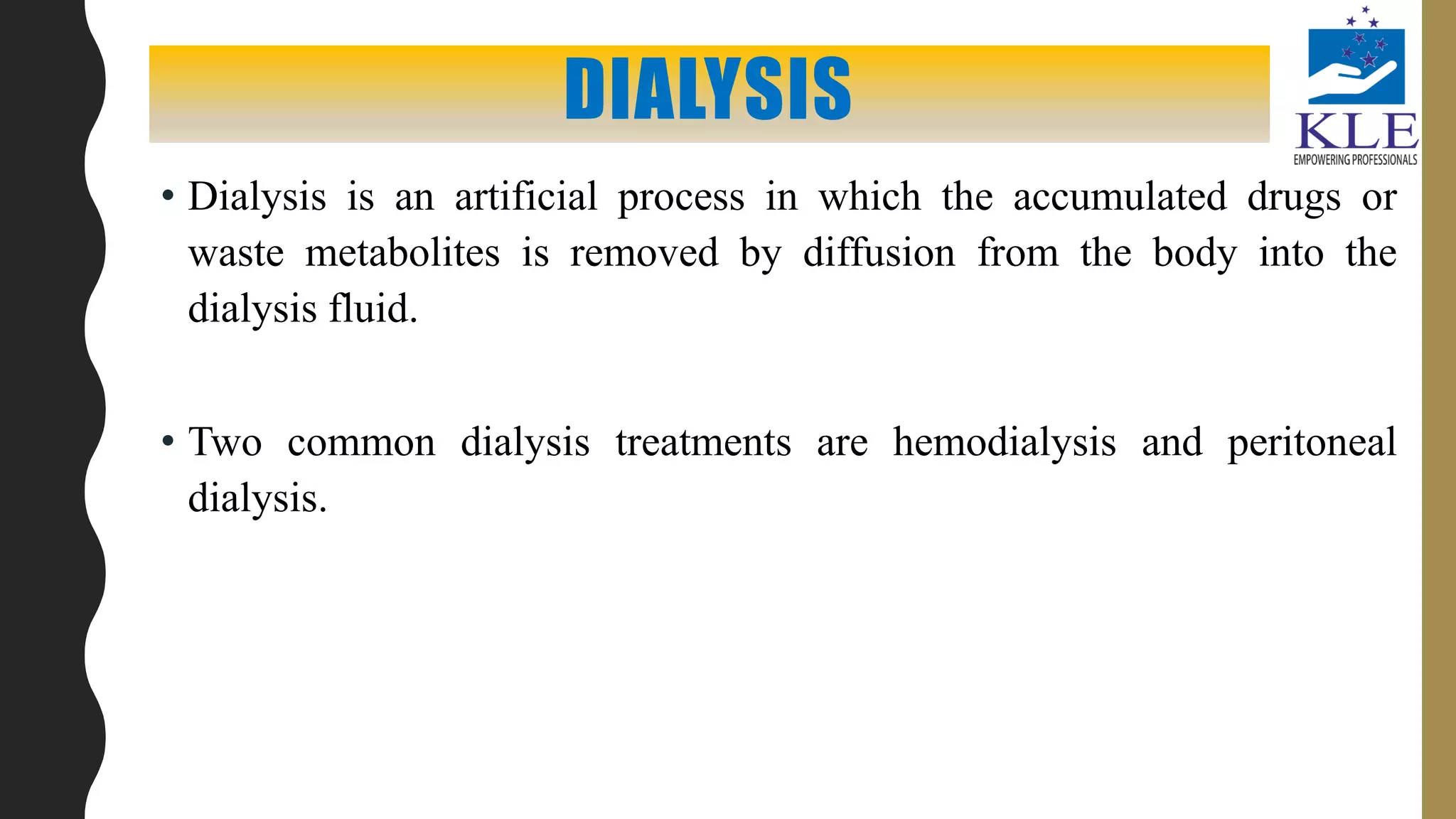 Extracorporeal removal of drugs | PDF